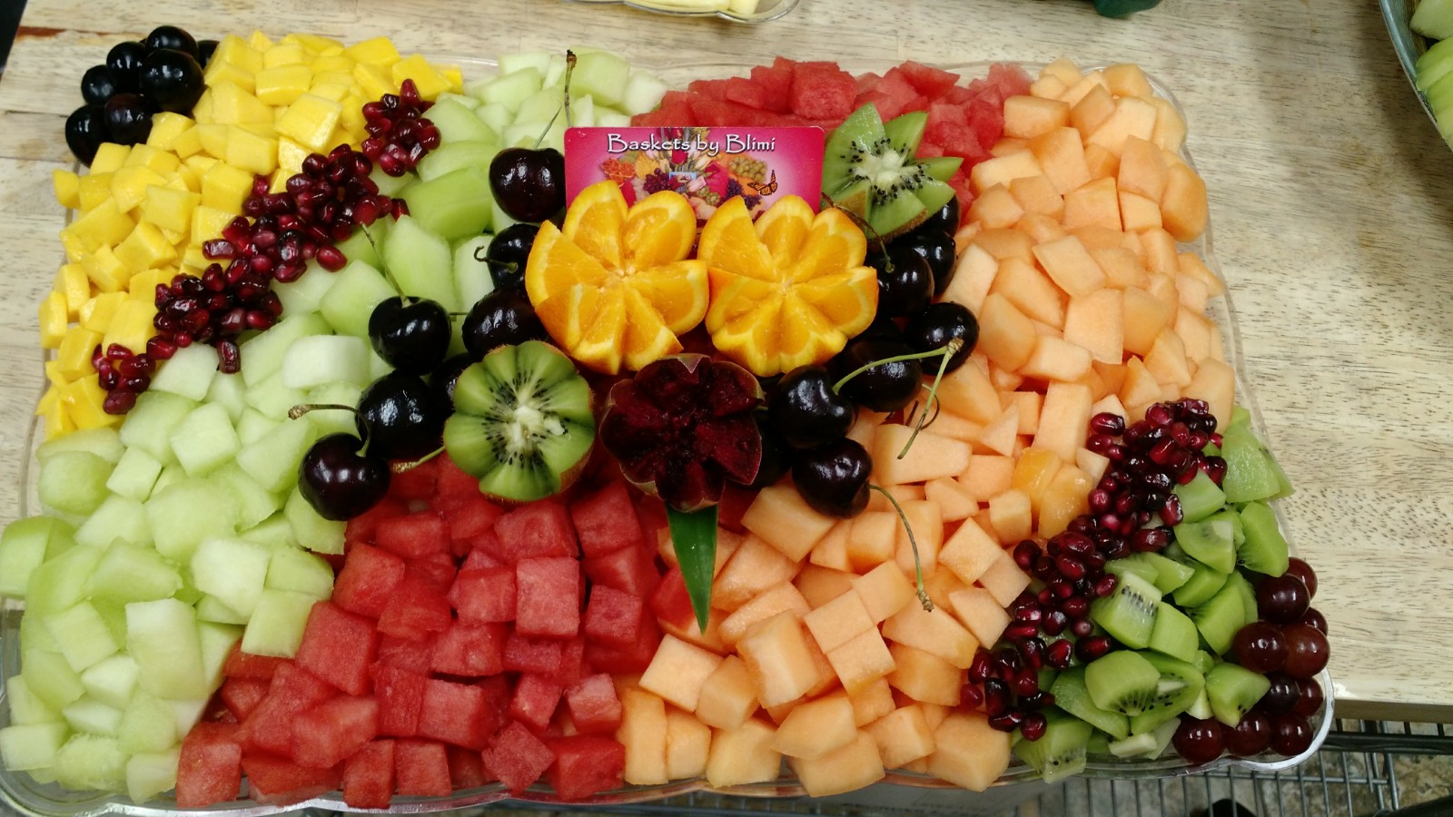 Rectangular cubed decorative platter - Baskets By Blimi